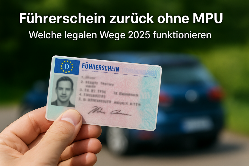 Führerschein Zurück Ohne Mpu